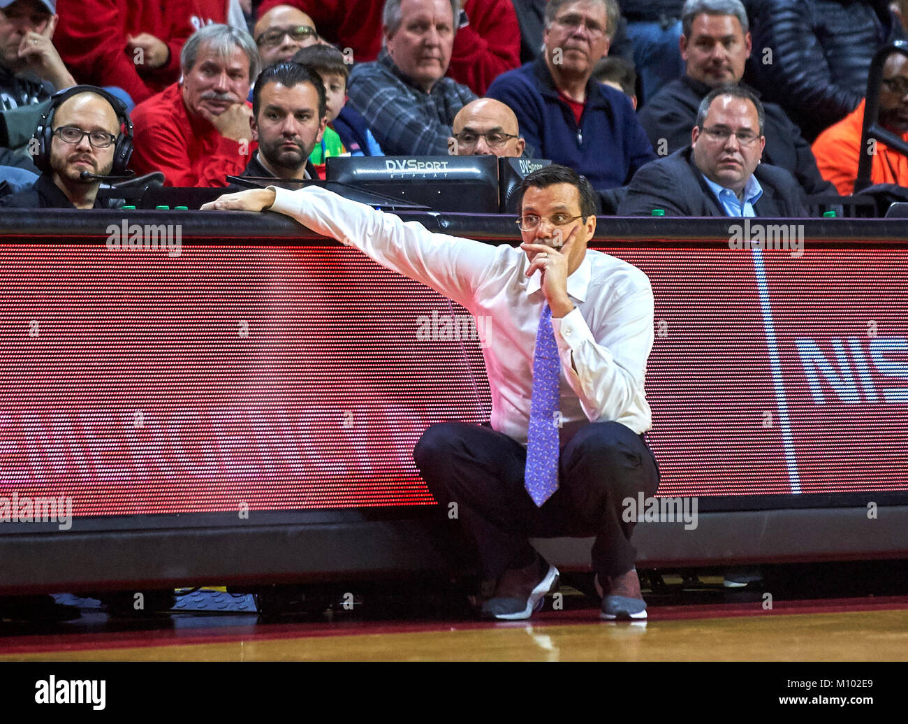 Piscataway, New Jersey, USA. 24th Jan, 2018. Nebraska's head coach Tim ...