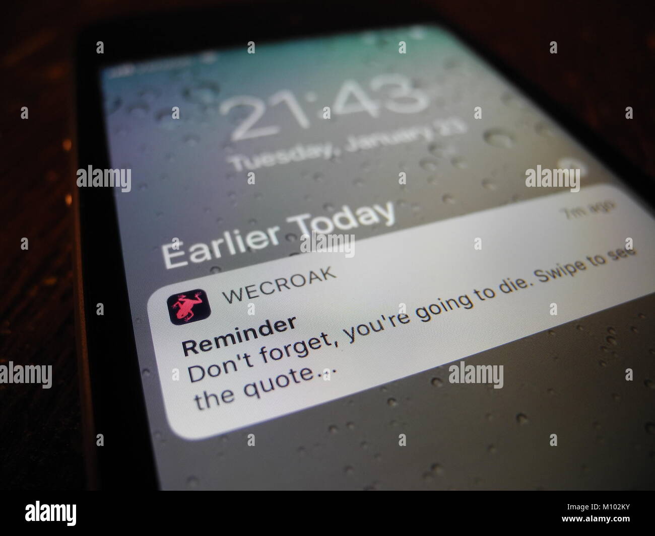 Notification of death hi-res stock photography and images - Alamy