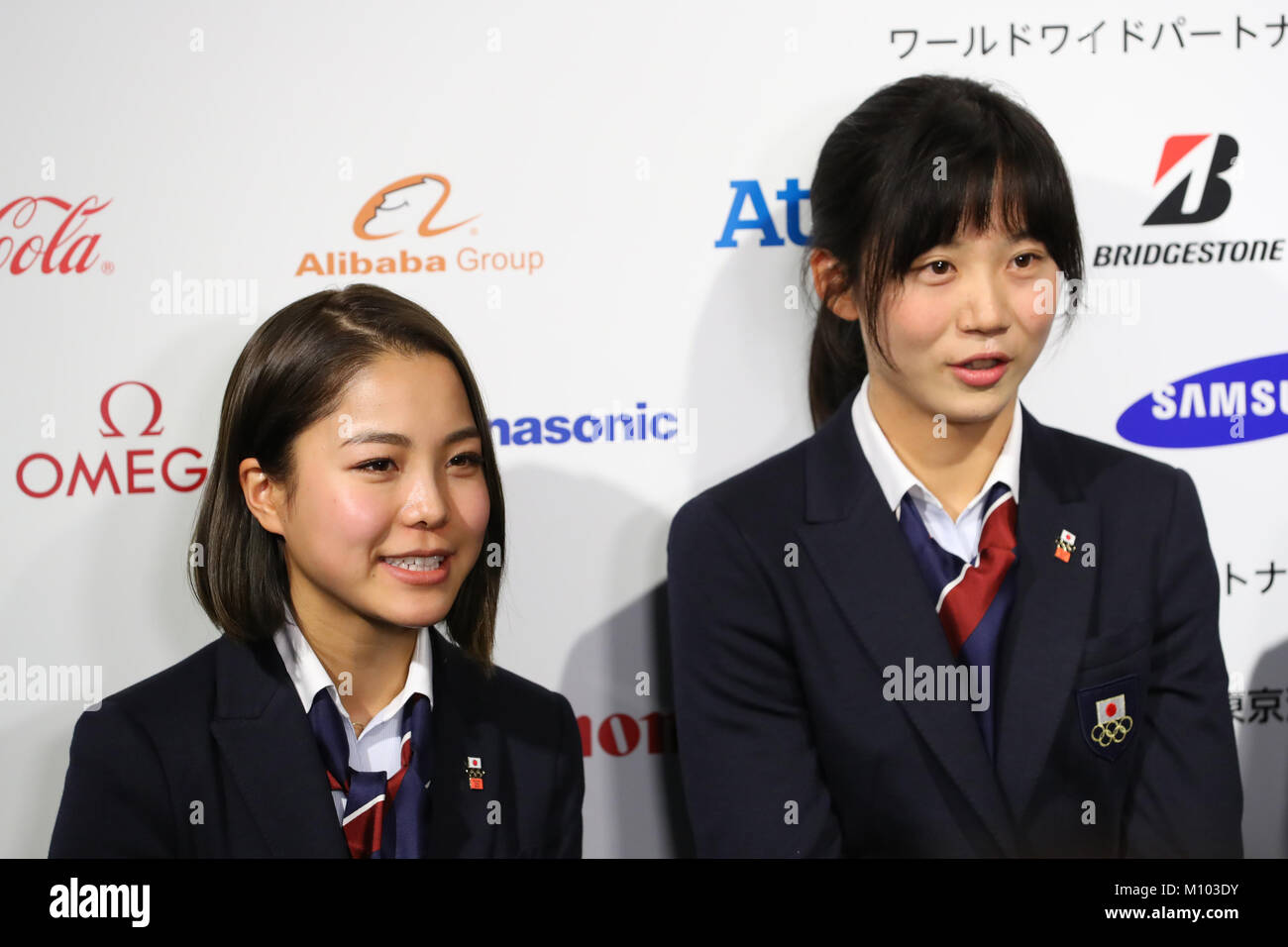 (L-R) Sara Takanashi, Miho Takagi (JPN), JANUARY 24, 2018 : Japan ...