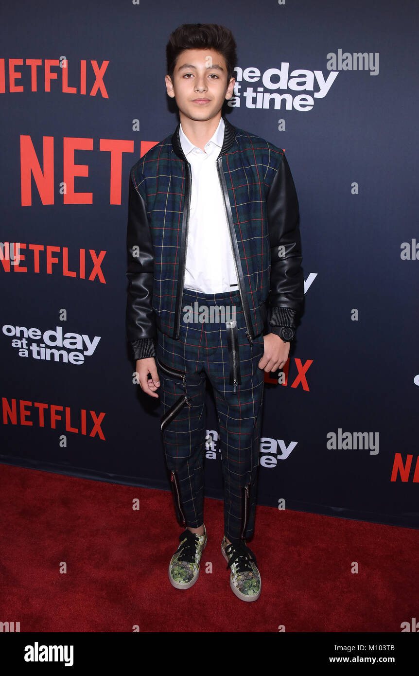 Hollywood, California, USA. 24th Jan, 2018. Marcel Ruiz arrives for the ...