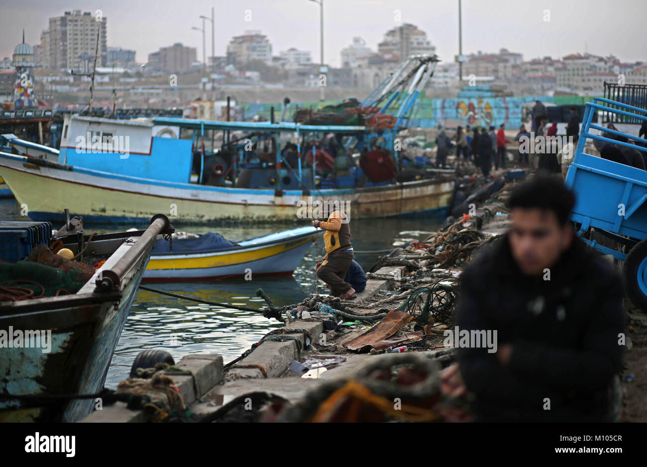 Gaza City, Gaza Strip, Palestinian Territory. 25th Jan, 2018 ...