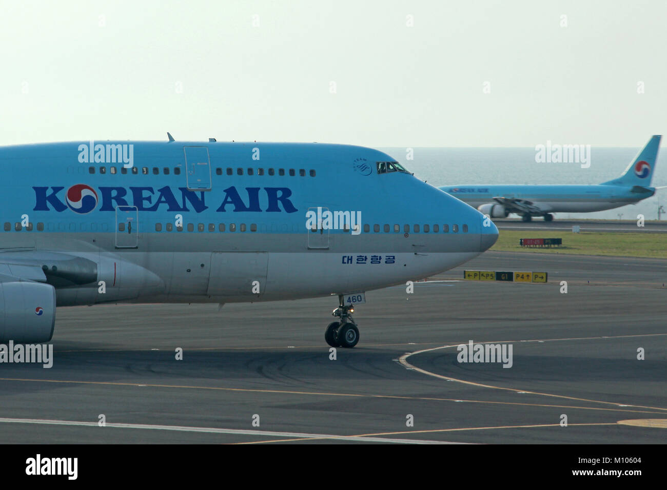 South Korea: Korean Air HL7460 (Boeing 747-400) at Jeju International ...