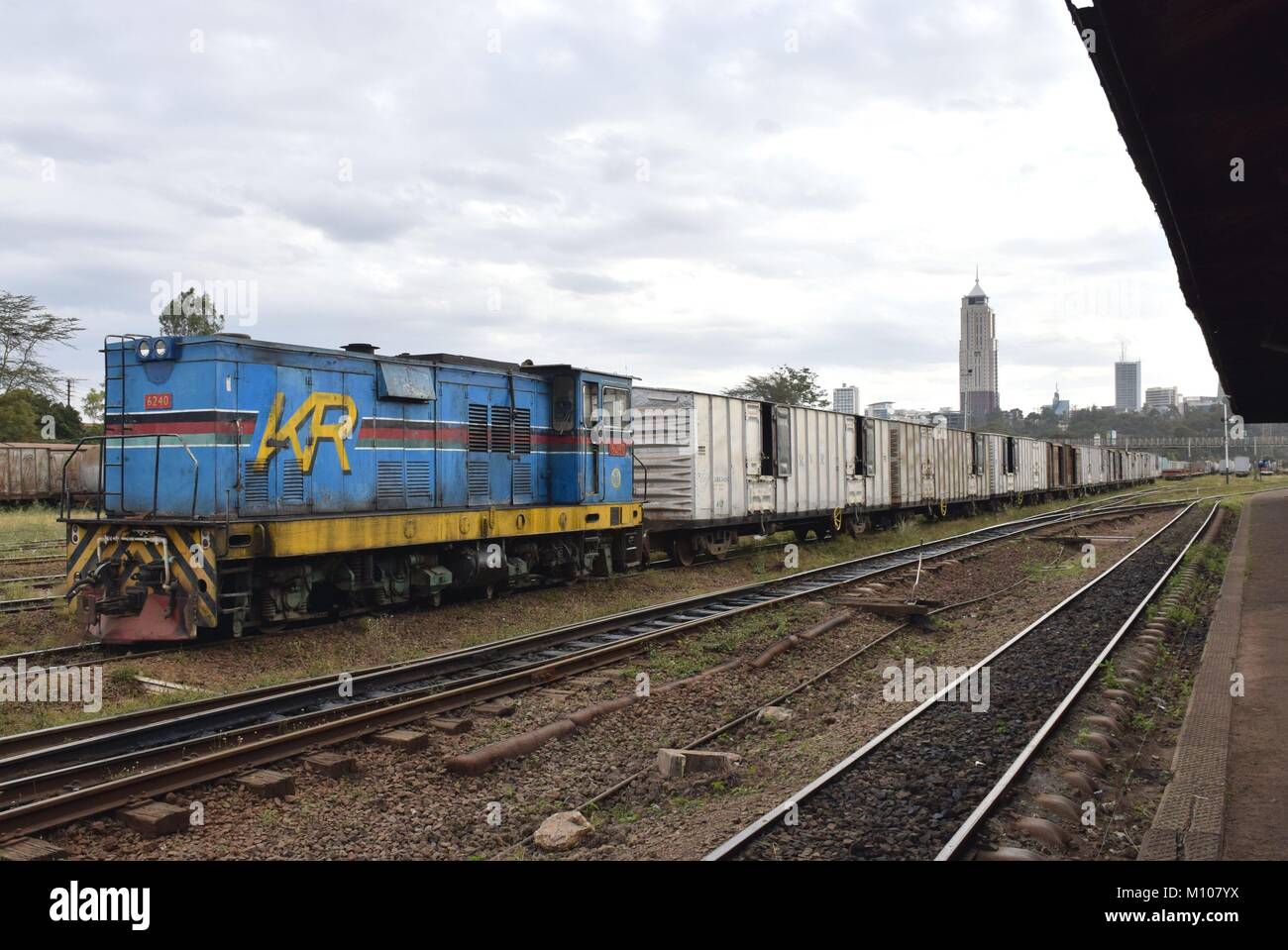 Nairobi, Kenya. 13th Aug, 2017. The old railway station with german ...