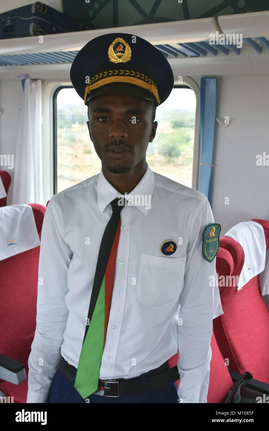Passenger train from Mombasa to Nairobi on 13.08.2017 with train ...