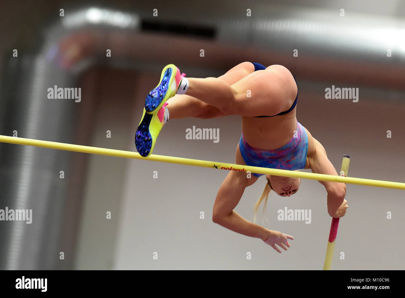 Ostrava, Czech Republic. 25th Jan, 2018. Czech pole vaulter Jirina ...