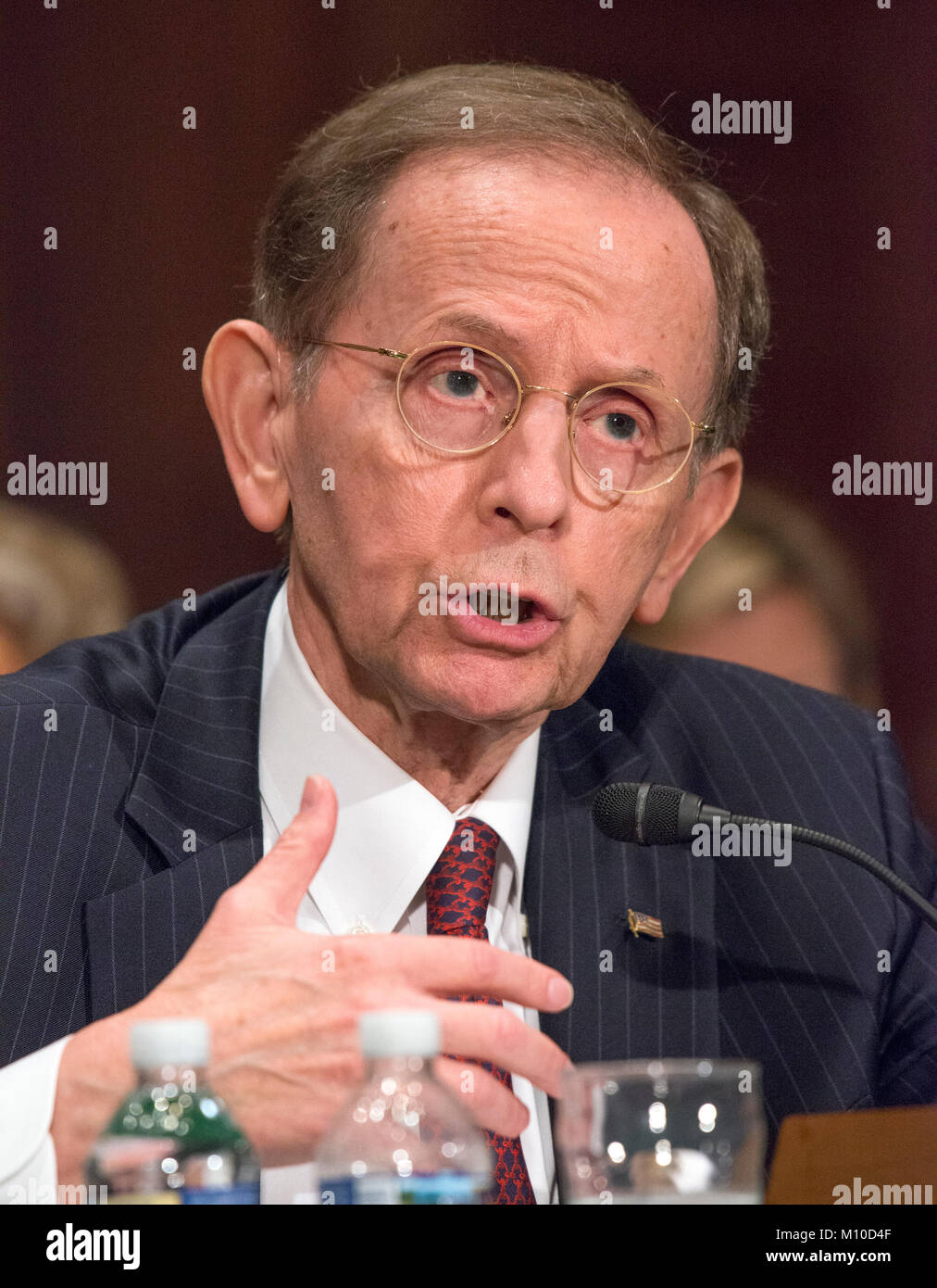Washington, USA. 23rd Jan, 2018. Thomas E. Workman testifies before the ...