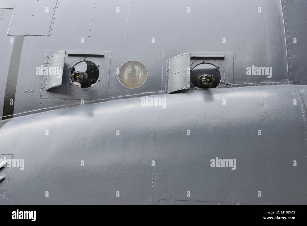 The guns of a Spectre gunship Stock Photo - Alamy