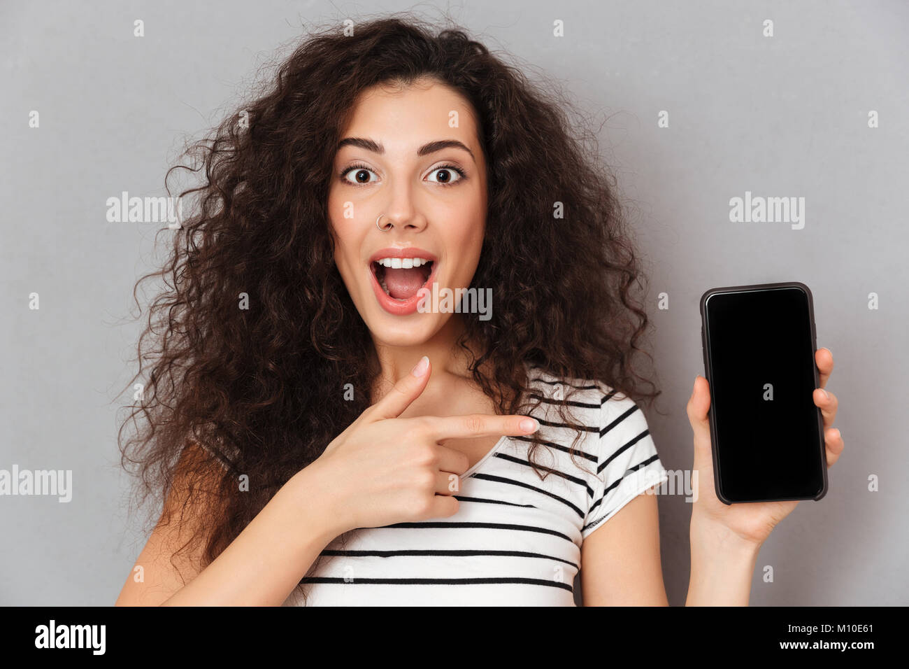 Nose pointing hi-res stock photography and images - Alamy