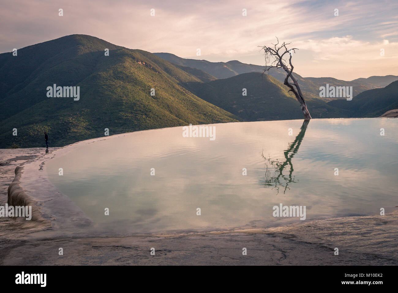 Hierve el Agua pools, Oaxaca, Mexico Stock Photo - Alamy