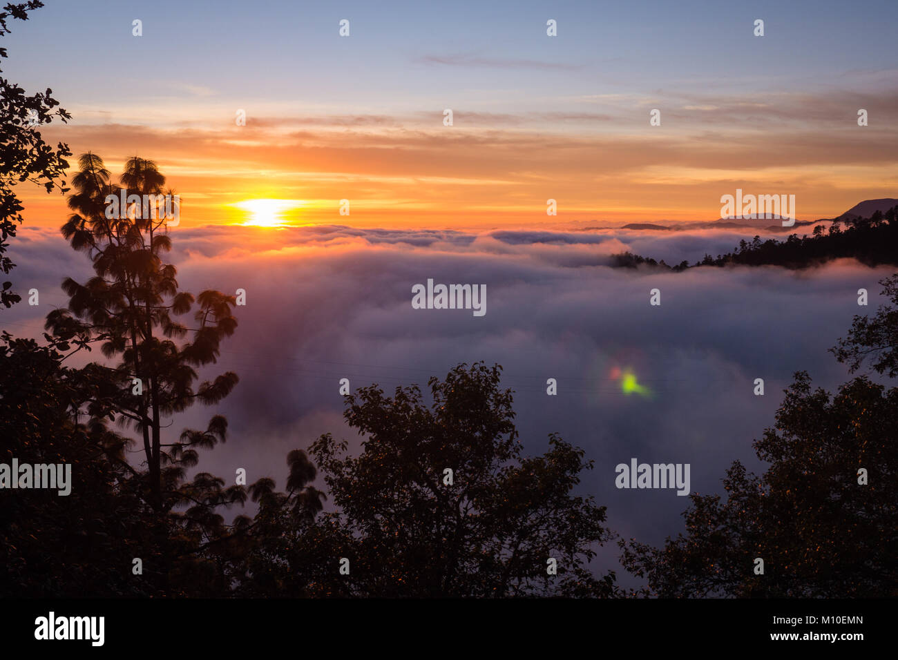 San Jose sunset over the mountains, Oaxaca Stock Photo - Alamy