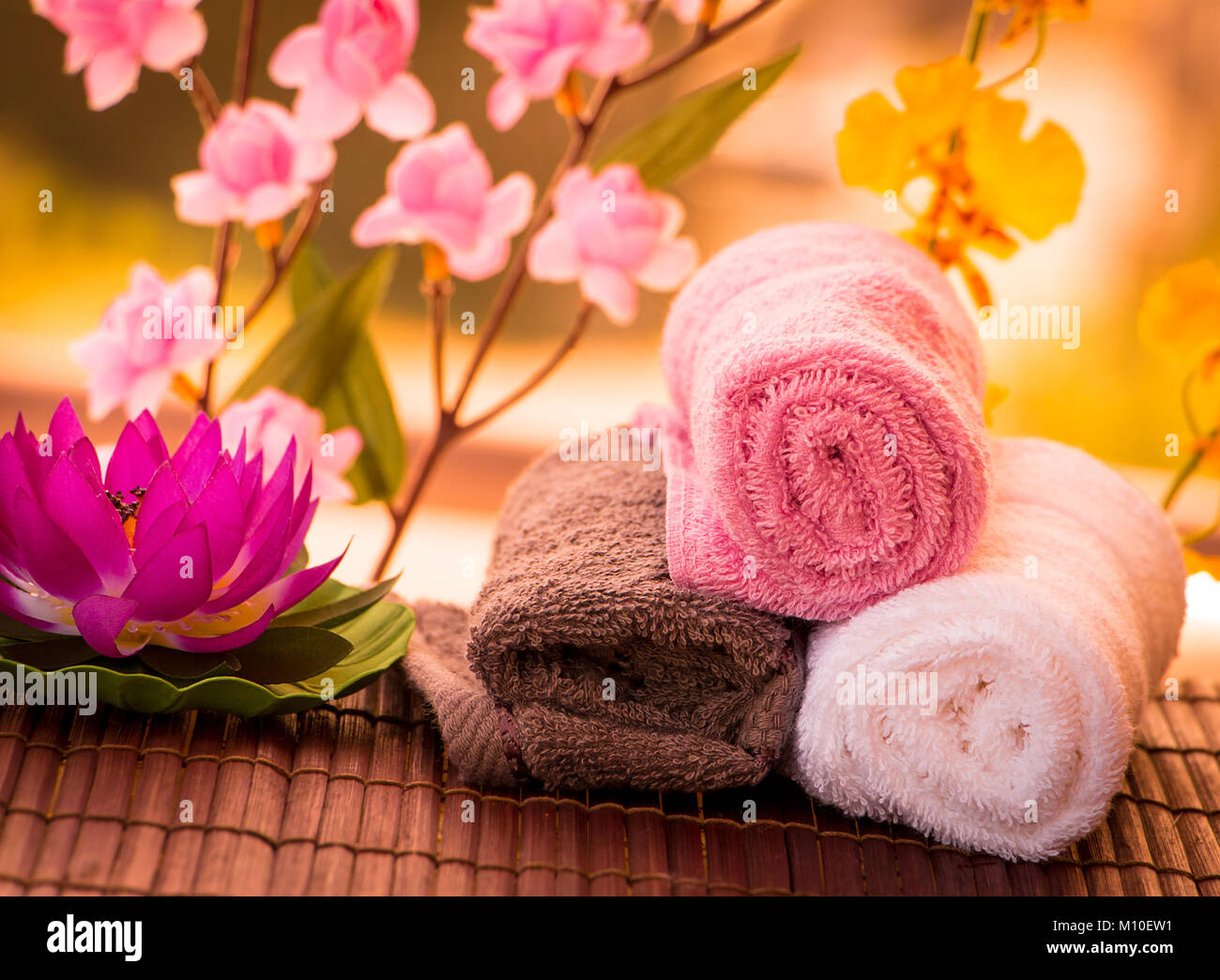 Spas Setting Concept Showing Massage Beauty and Wellness Stock Photo ...