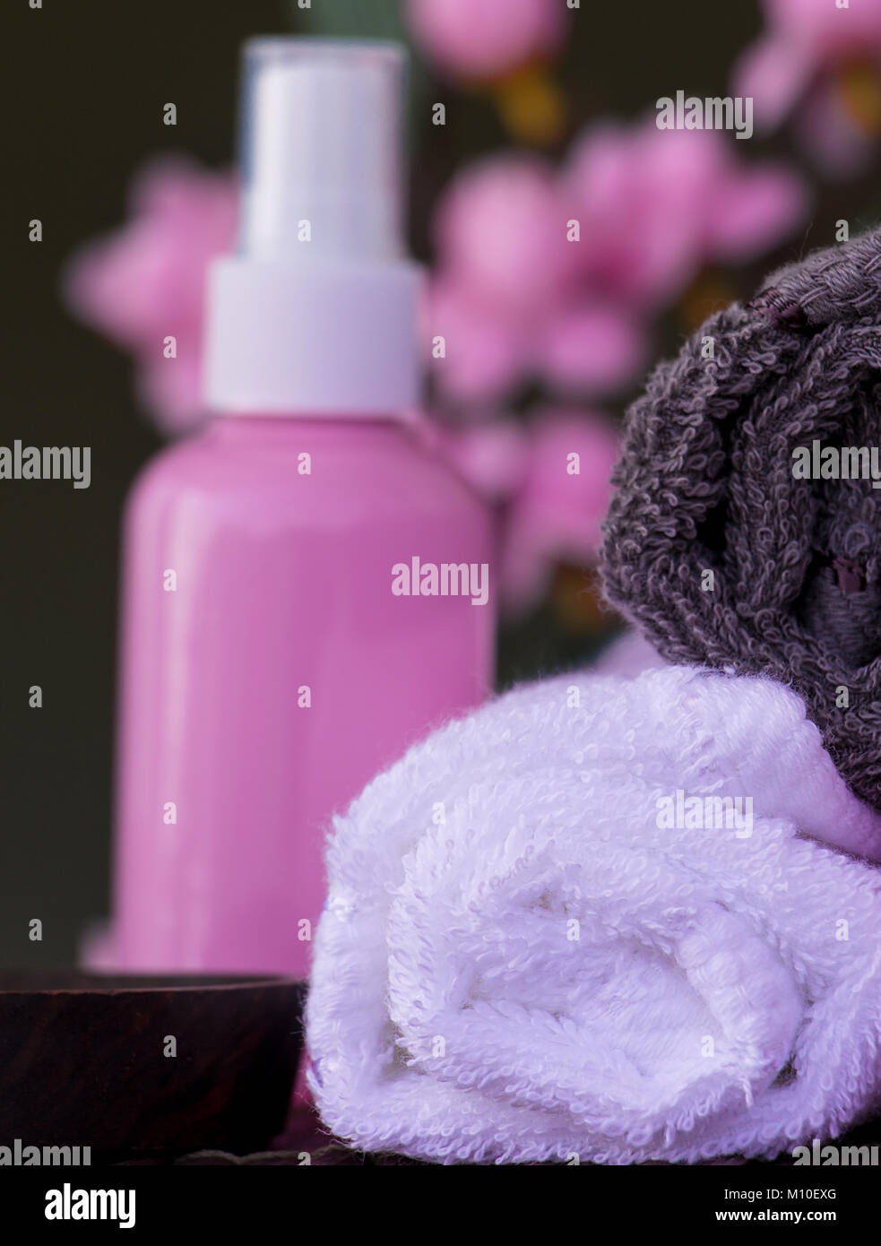 Spa Setting Concept Showing Natural Beauty and Wellness Stock Photo - Alamy