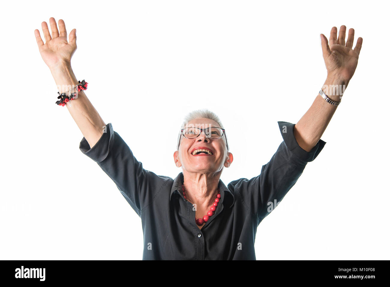Celebrating victory, cheering for the win Stock Photo - Alamy