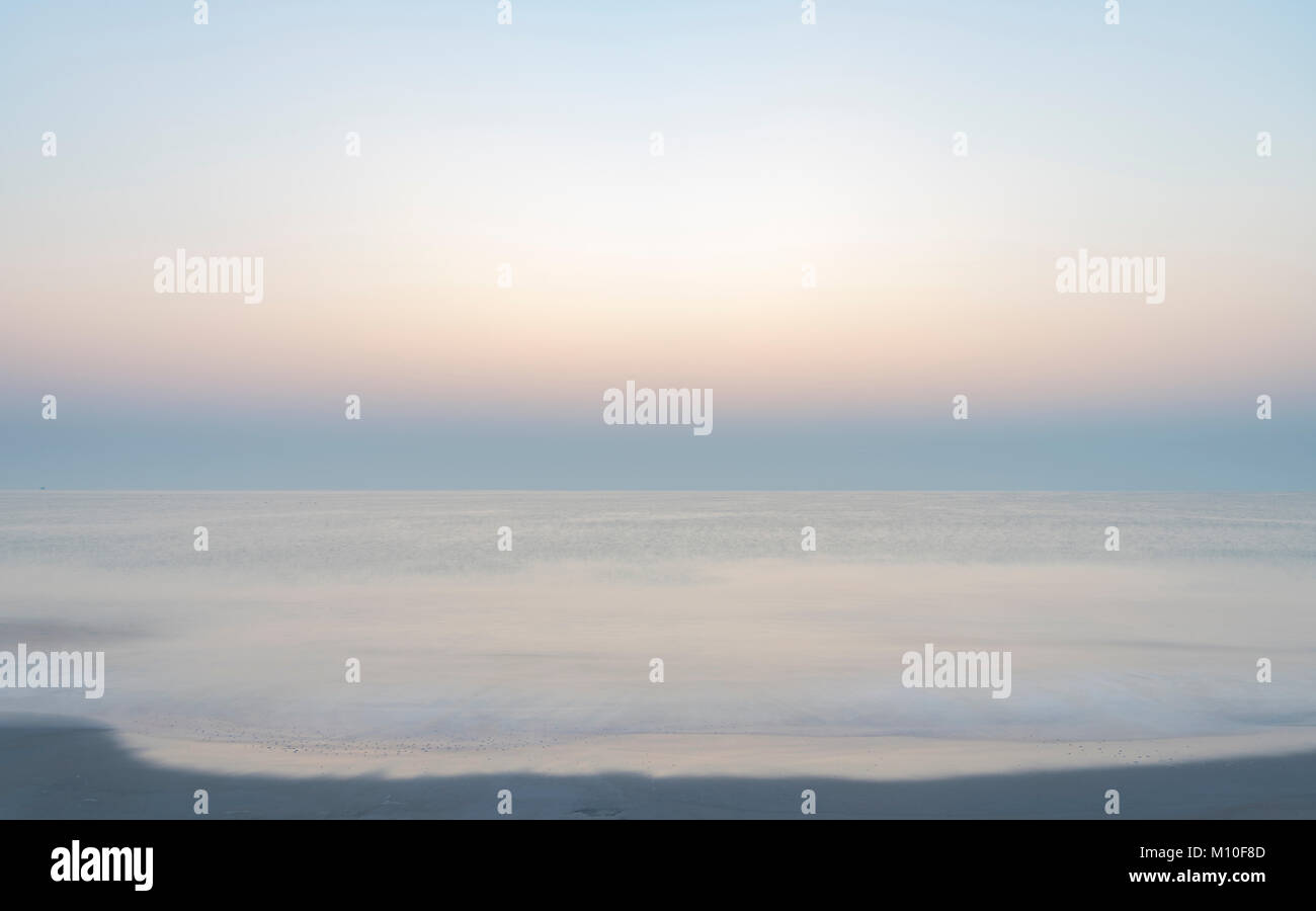 Blurry Sea Landscape Background of the Indian Ocean at sunrise ...