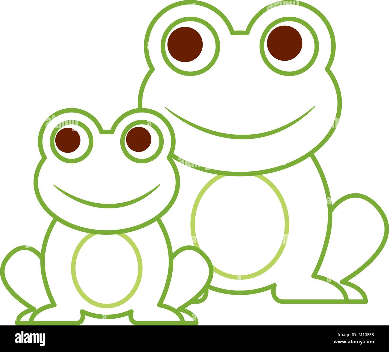 frogs cute animal sitting cartoon Stock Vector Image & Art - Alamy