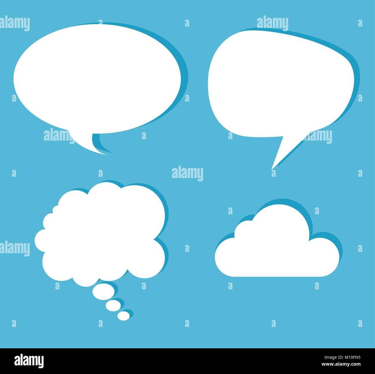set of speech bubble communication symbol Stock Vector Image & Art - Alamy