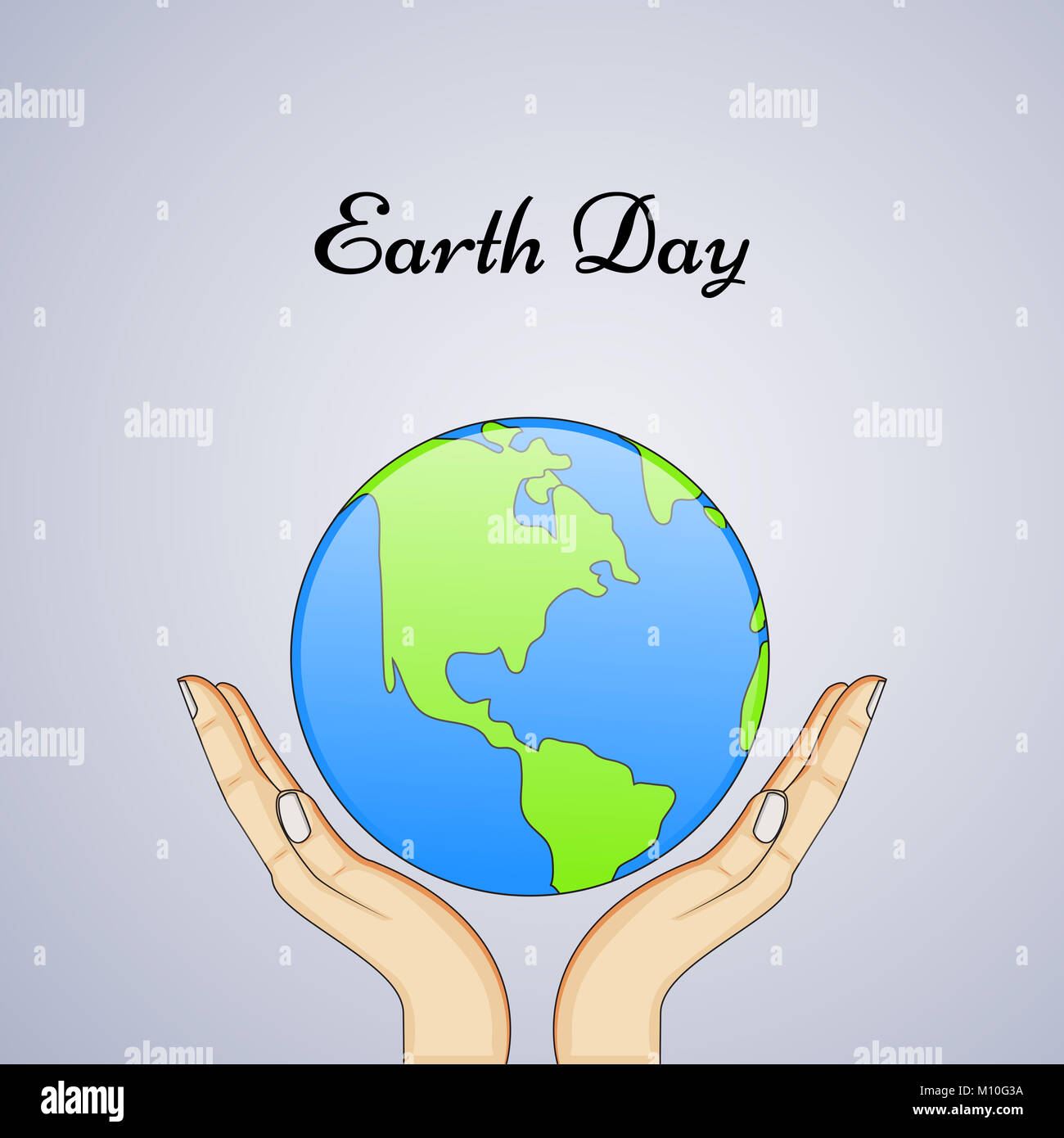illustration of elements of Earth Day Background Stock Photo - Alamy