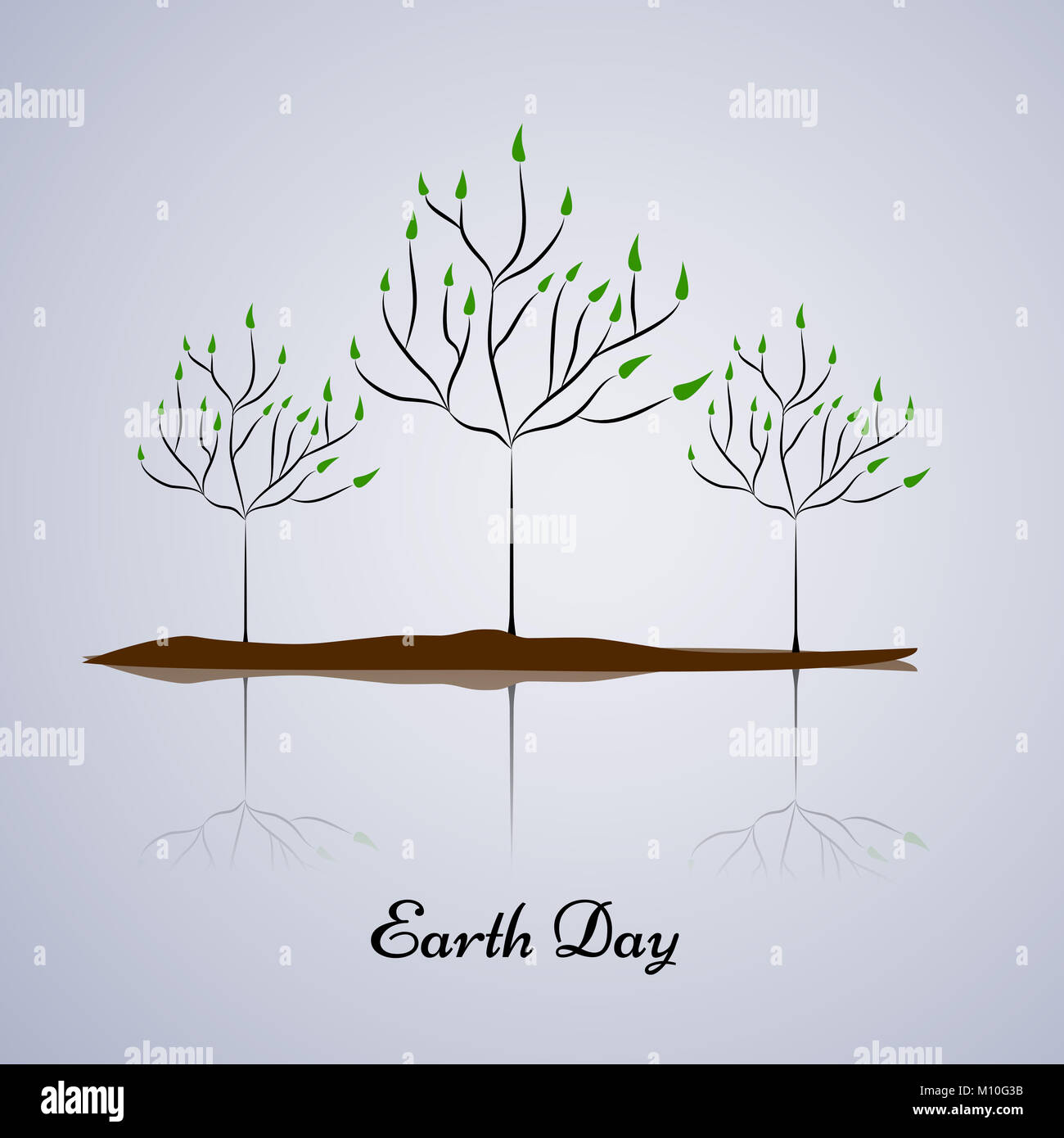 illustration of elements of Earth Day Background Stock Photo - Alamy
