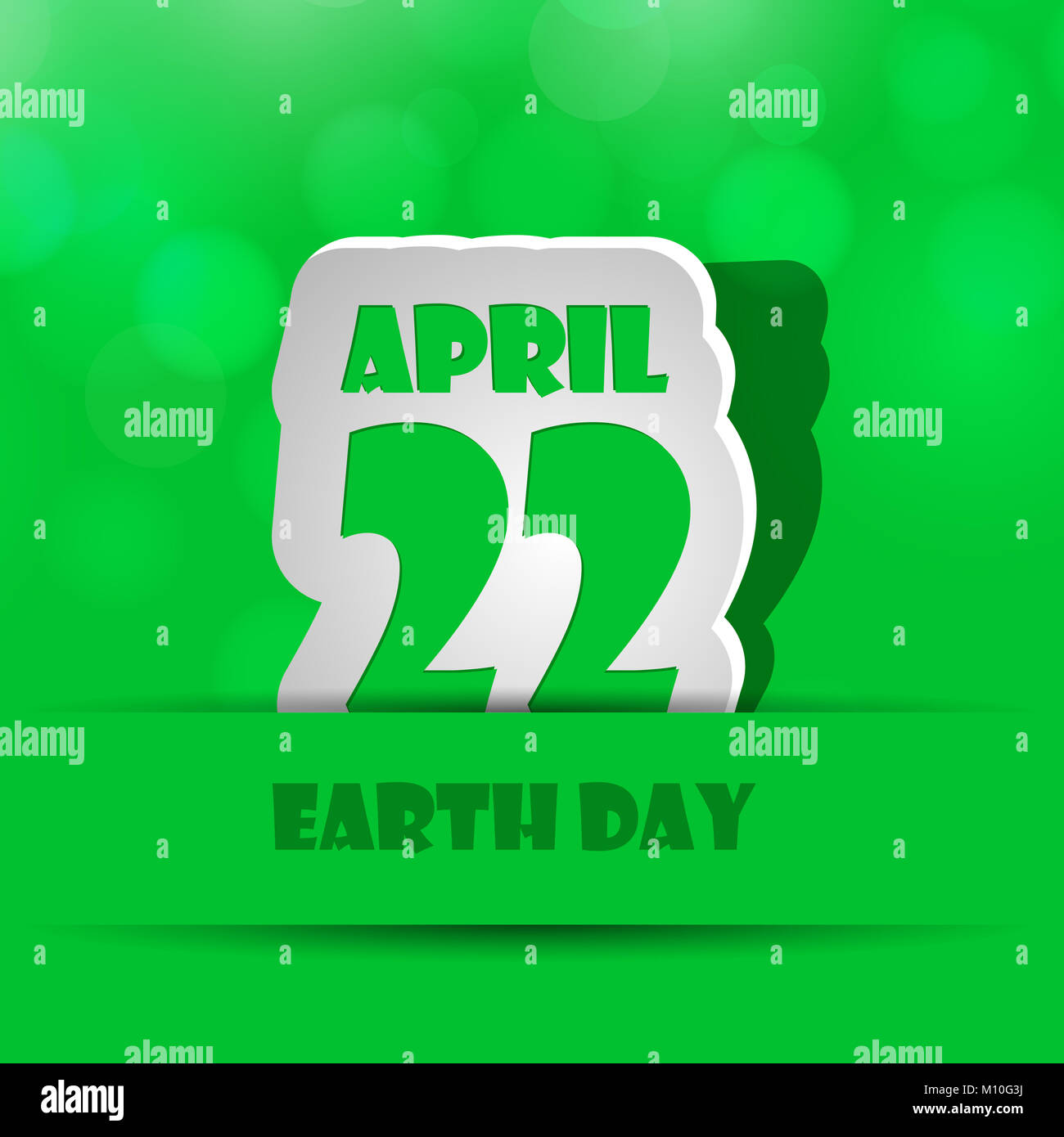 illustration of elements of Earth Day Background Stock Photo - Alamy