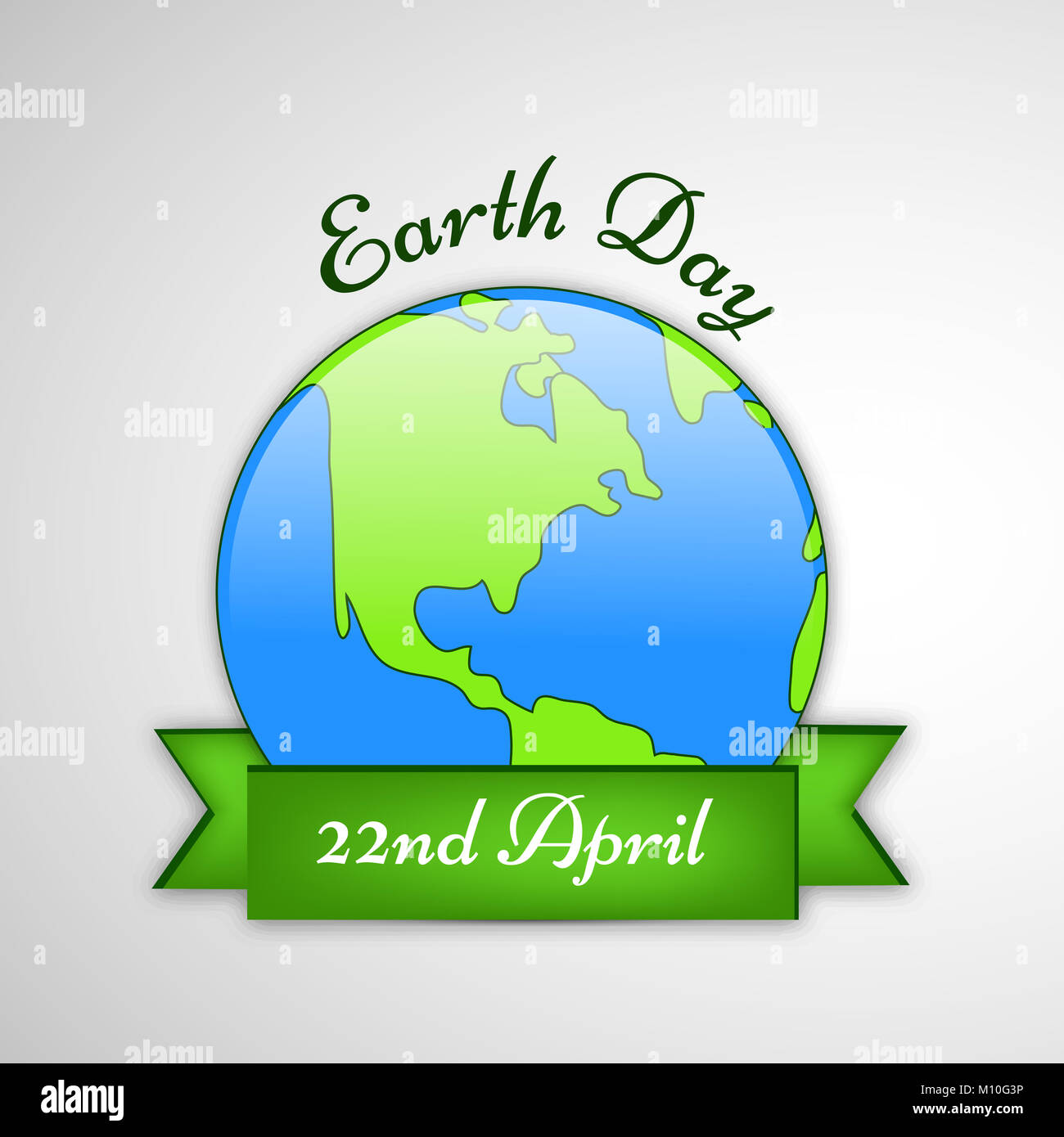 illustration of elements of Earth Day Background Stock Photo - Alamy