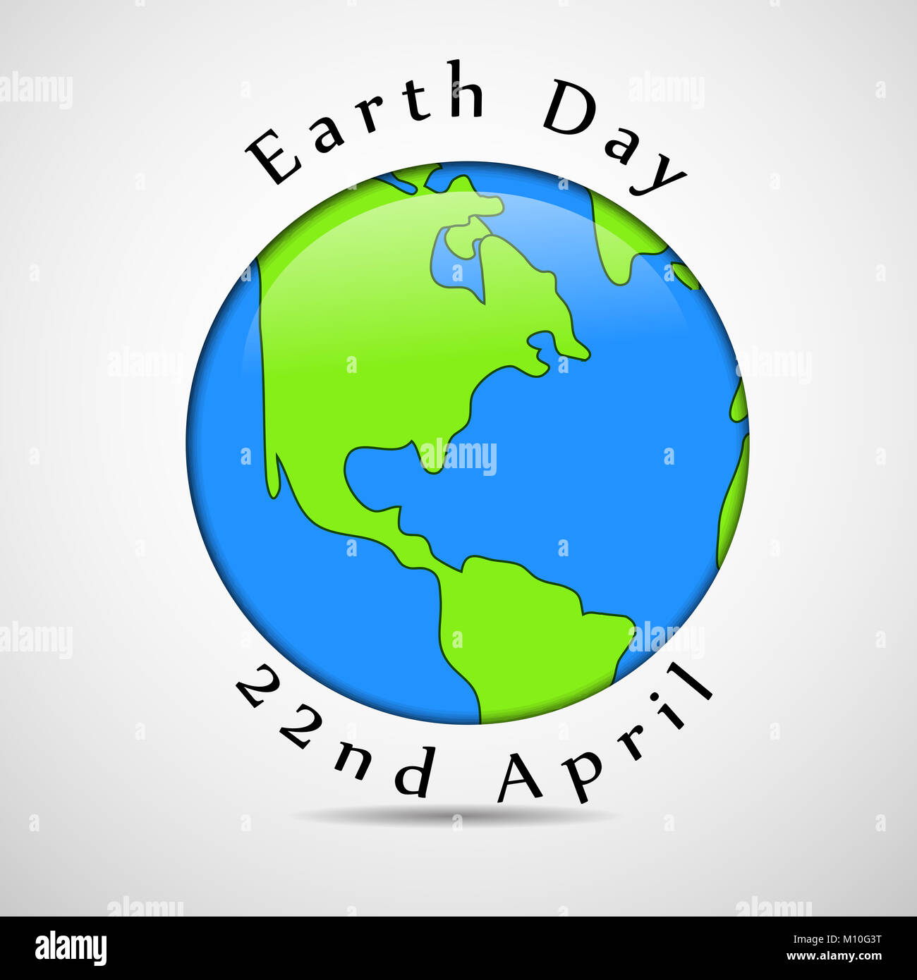 illustration of elements of Earth Day Background Stock Photo - Alamy