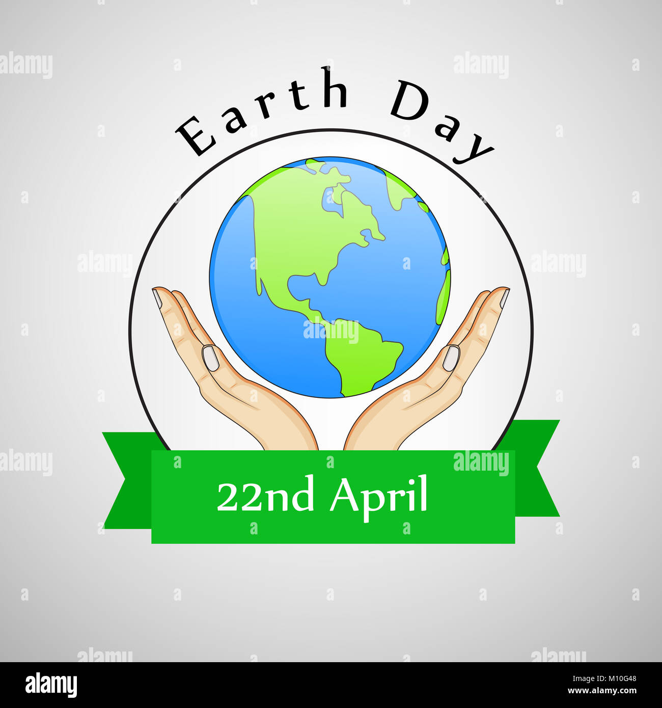 illustration of elements of Earth Day Background Stock Photo - Alamy