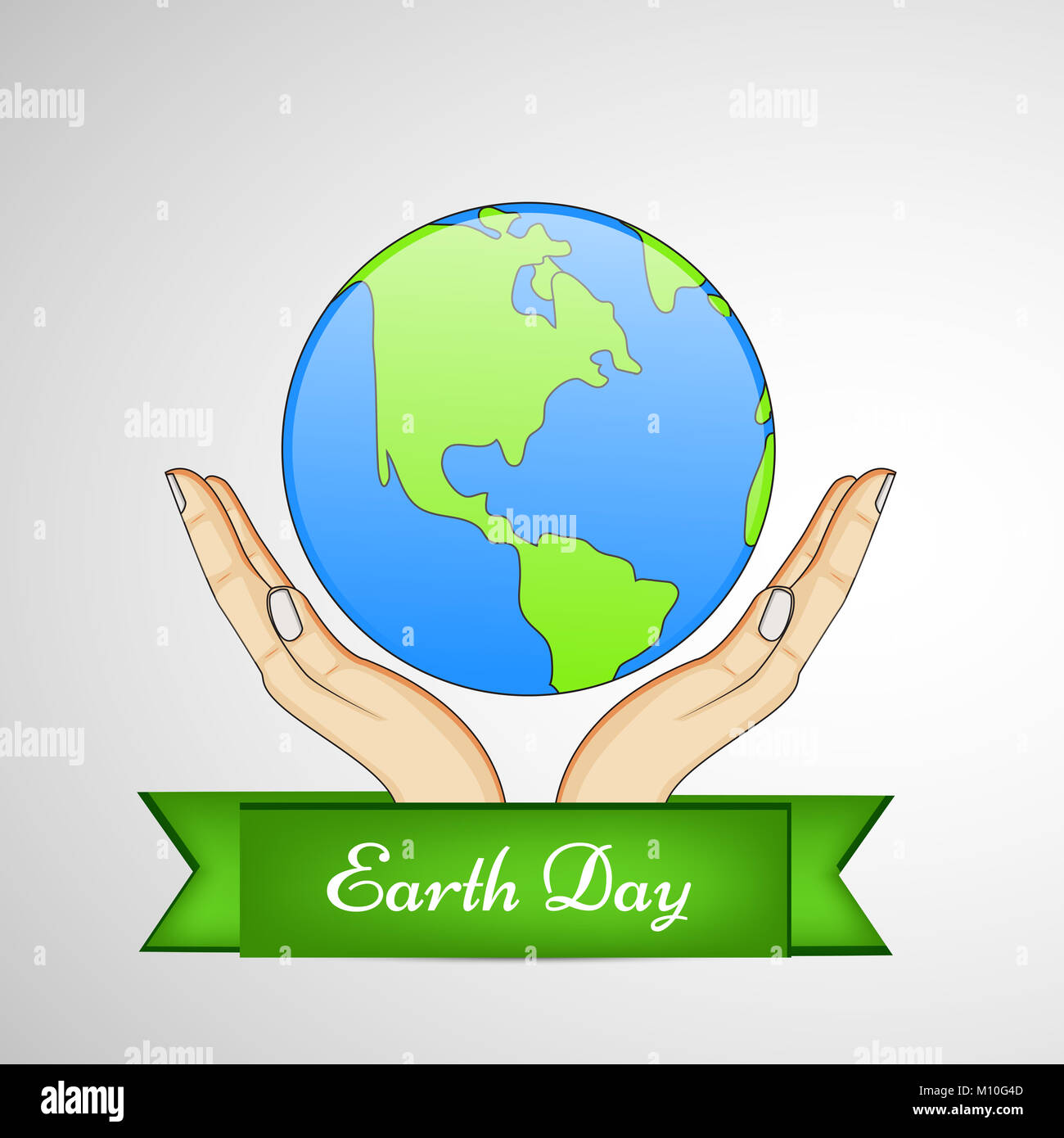 illustration of elements of Earth Day Background Stock Photo - Alamy