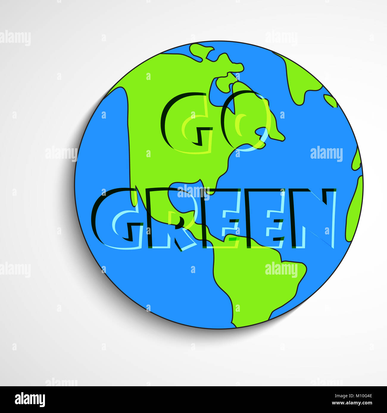 illustration of elements of Earth Day Background Stock Photo - Alamy