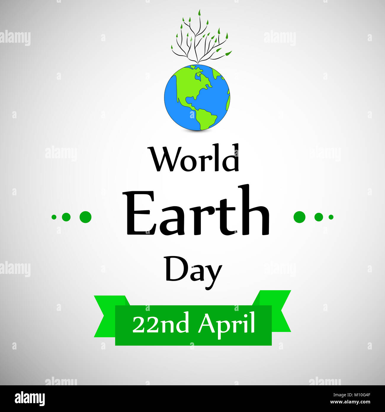 illustration of elements of Earth Day Background Stock Photo - Alamy