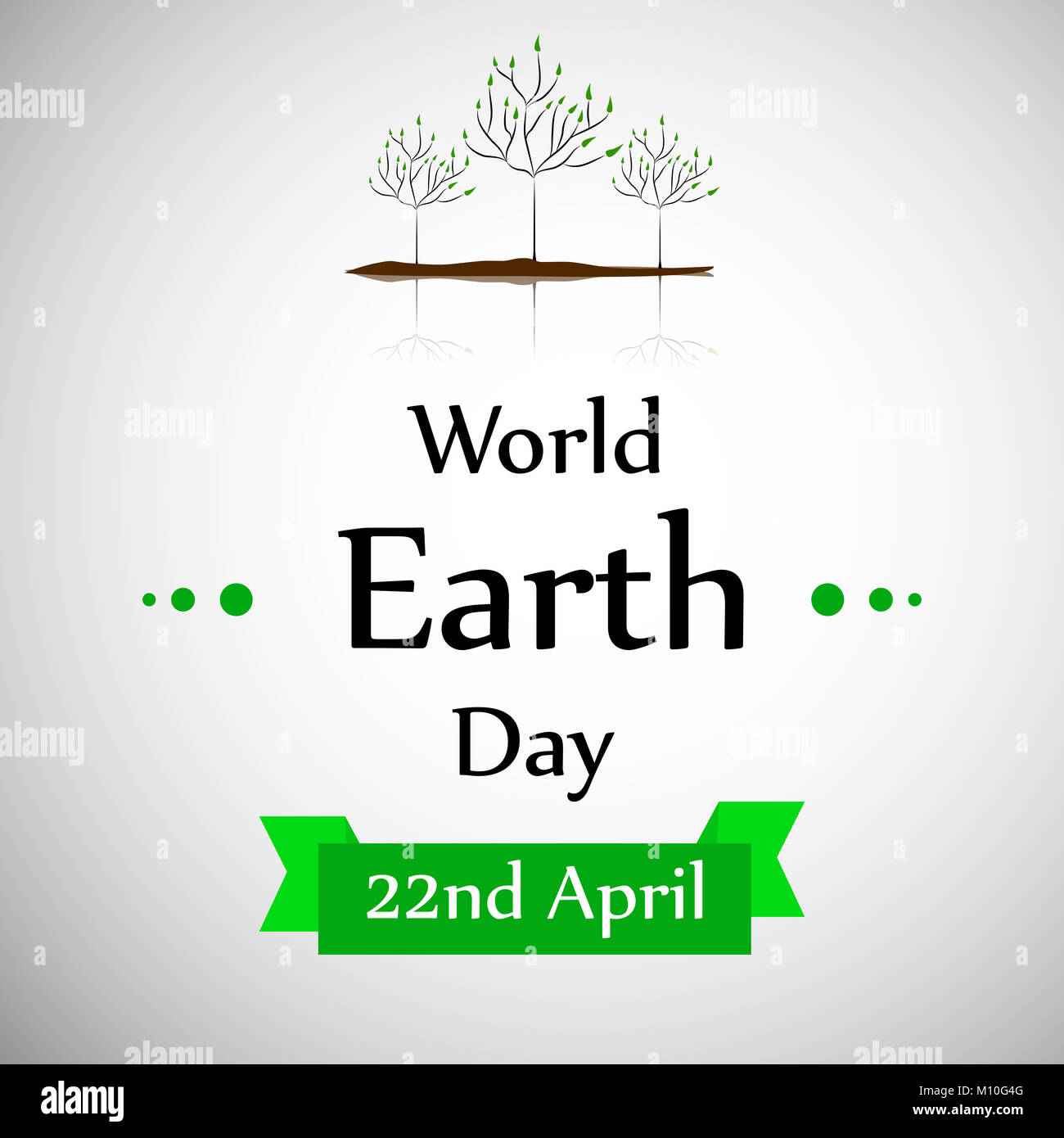 illustration of elements of Earth Day Background Stock Photo - Alamy
