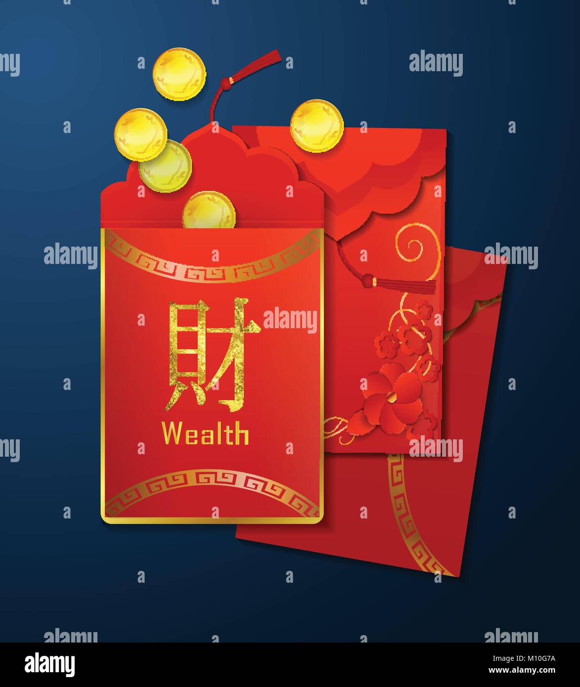 Chinese Red Envelope Stock Vector Image & Art - Alamy
