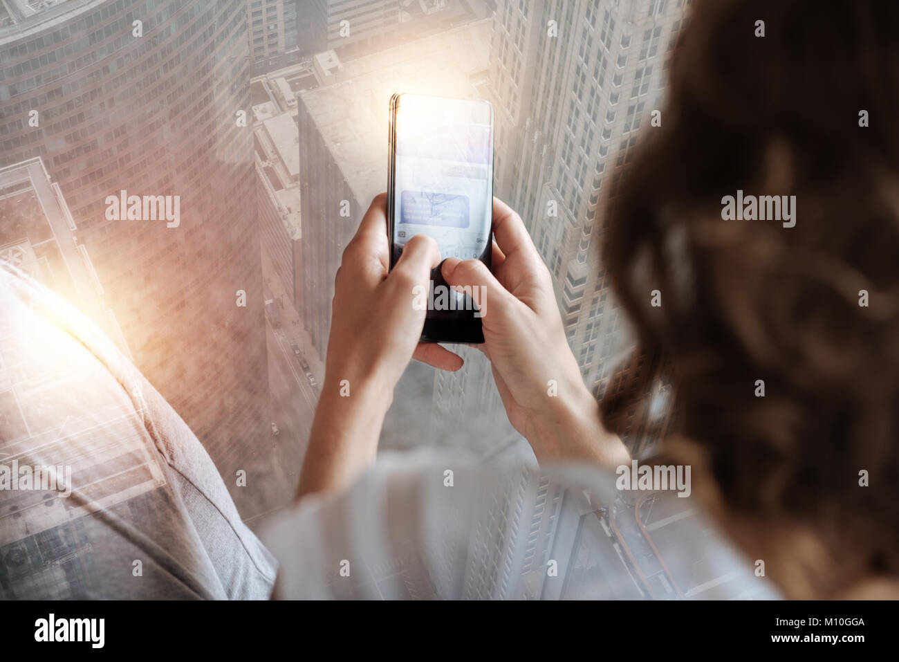 Transparent user interface chatting hi-res stock photography and images ...