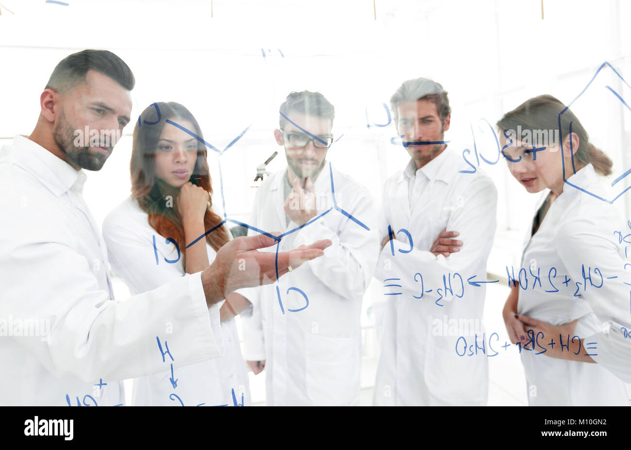 group of laboratory employees Stock Photo - Alamy