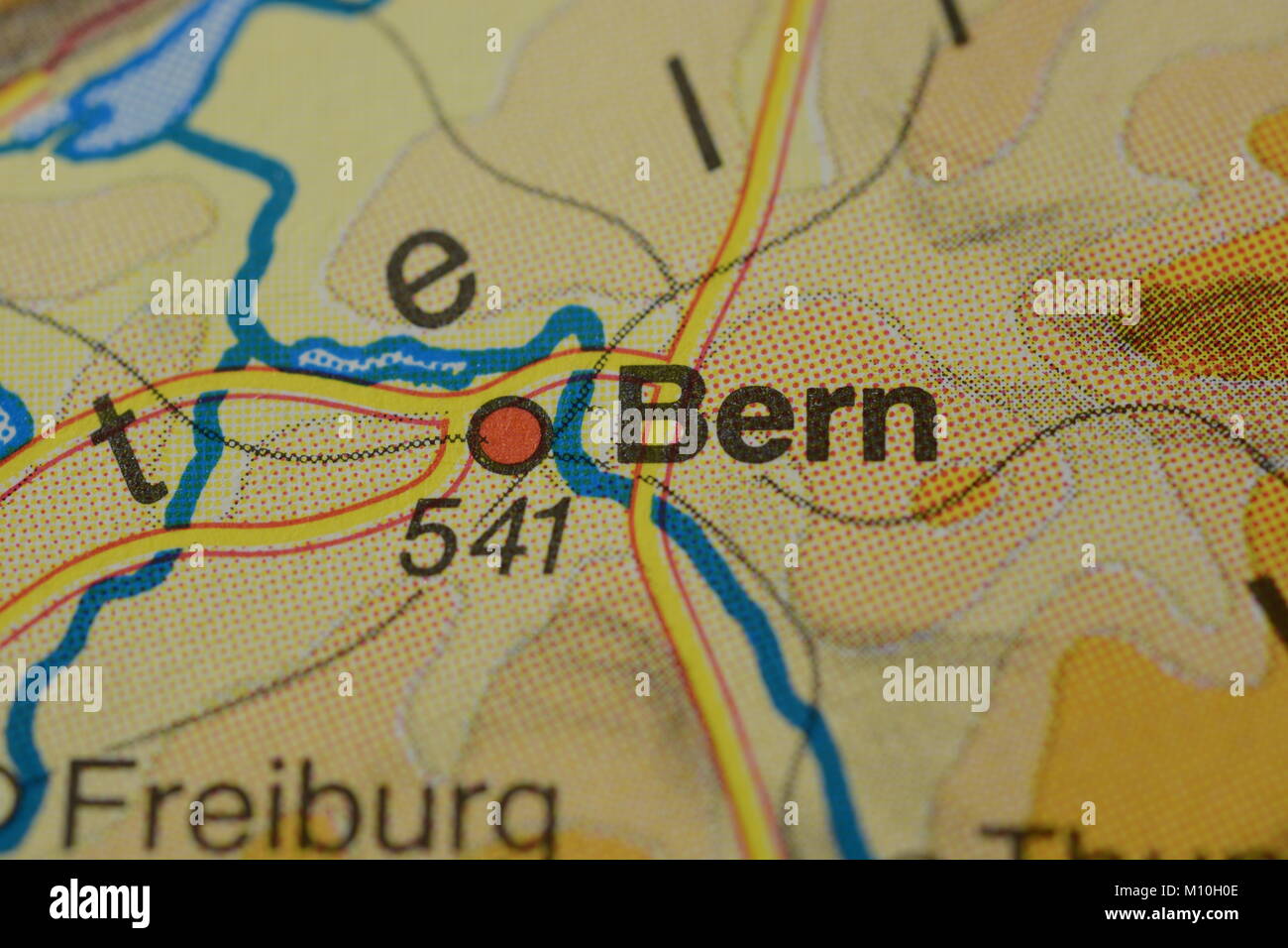 Bern map hi-res stock photography and images - Alamy