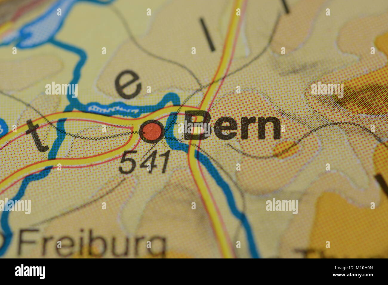 Bern map hi-res stock photography and images - Alamy