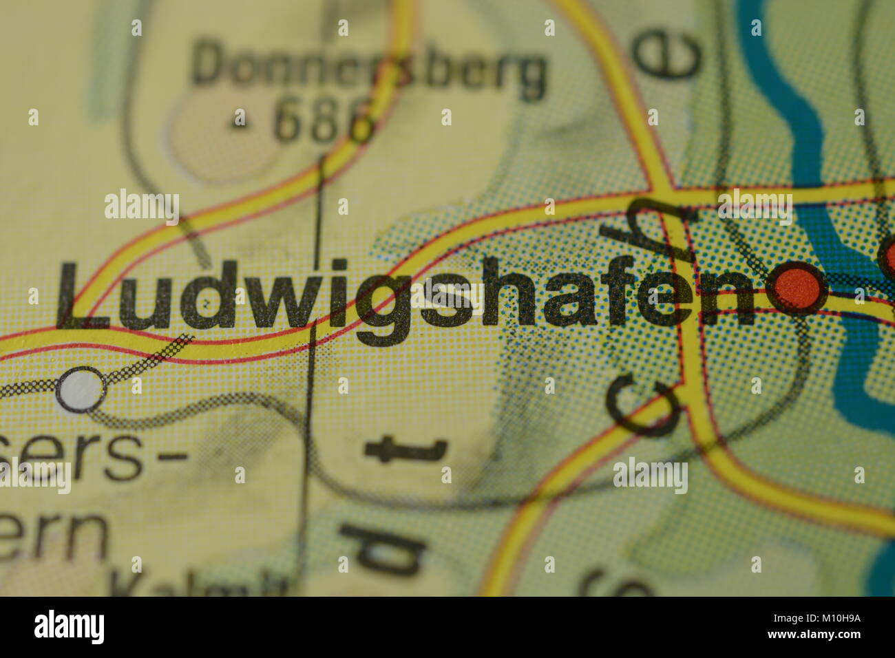 City name , Germany, on the map Stock Photo - Alamy