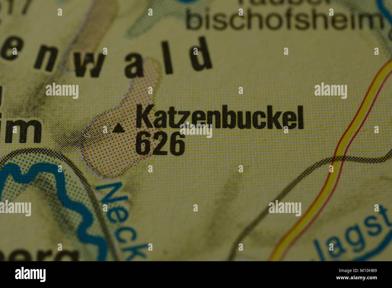 City name , Germany, on the map Stock Photo - Alamy