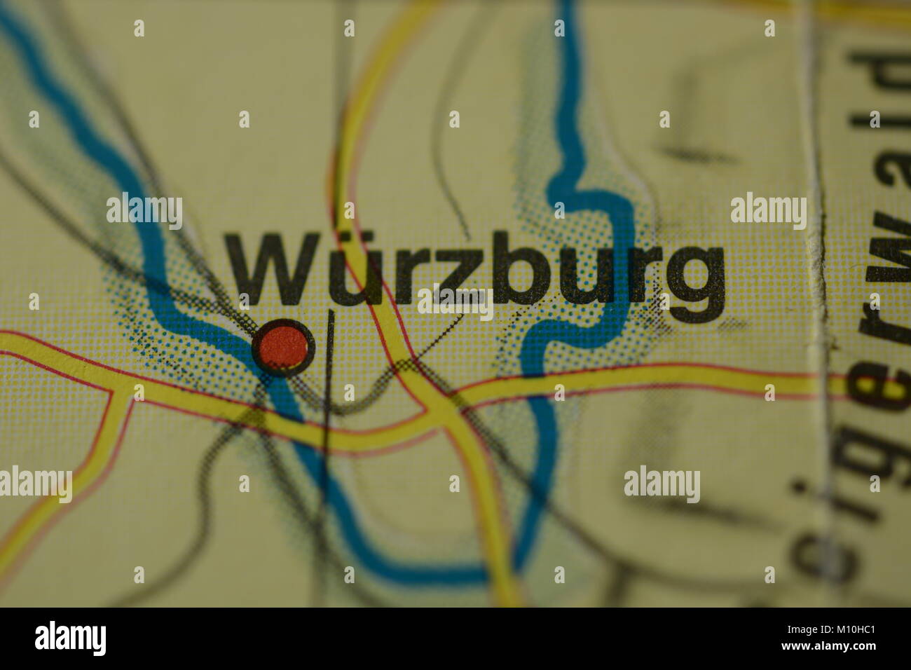 City name , Germany, on the map Stock Photo - Alamy
