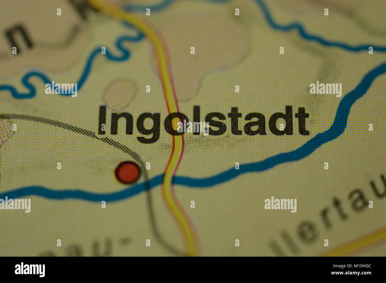City name , Germany, on the map Stock Photo - Alamy
