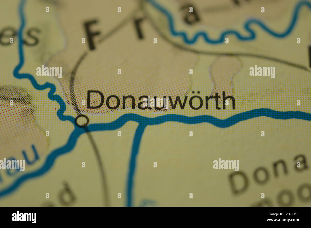 City name , Germany, on the map Stock Photo - Alamy