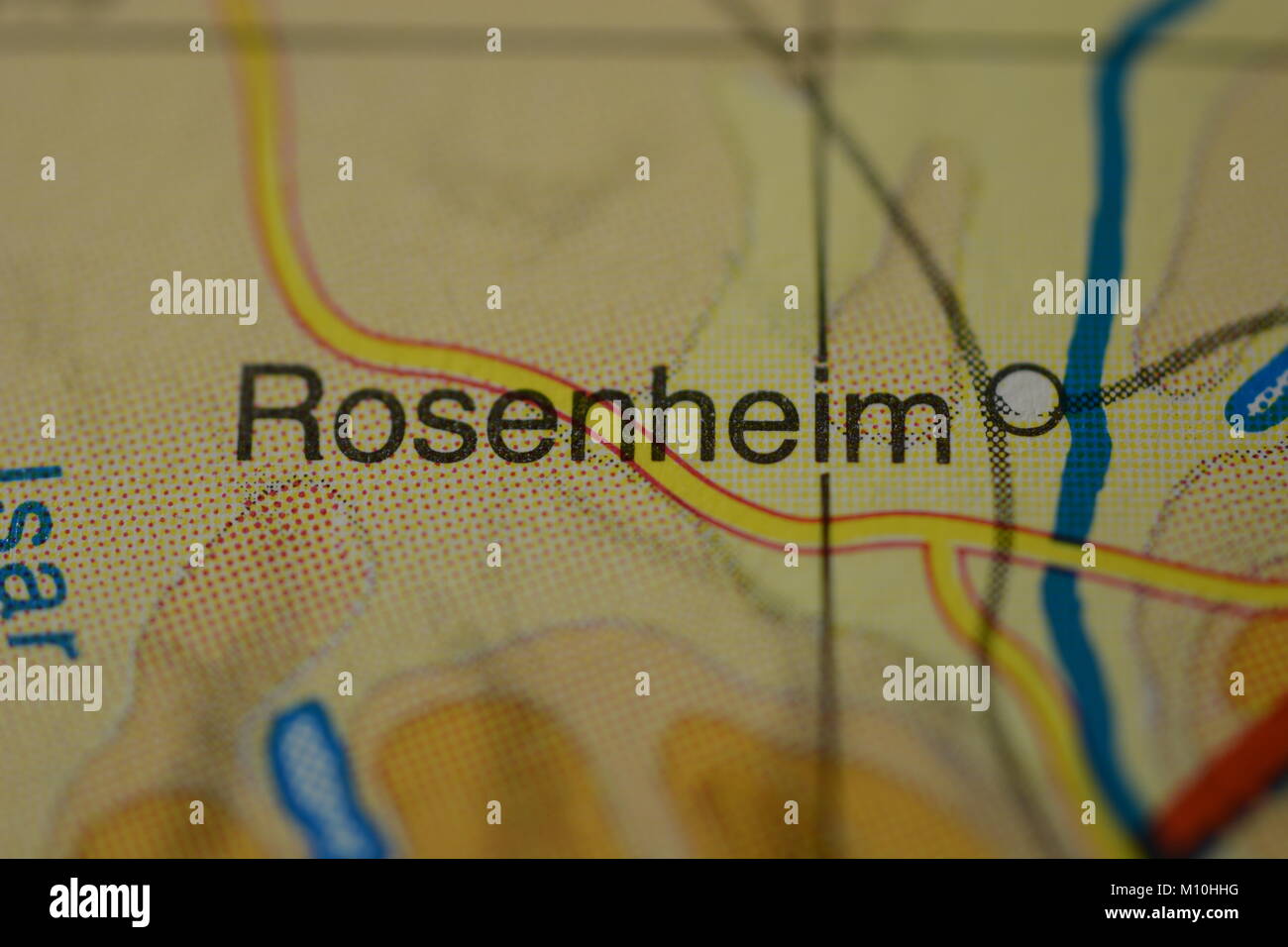 City name , Germany, on the map Stock Photo - Alamy