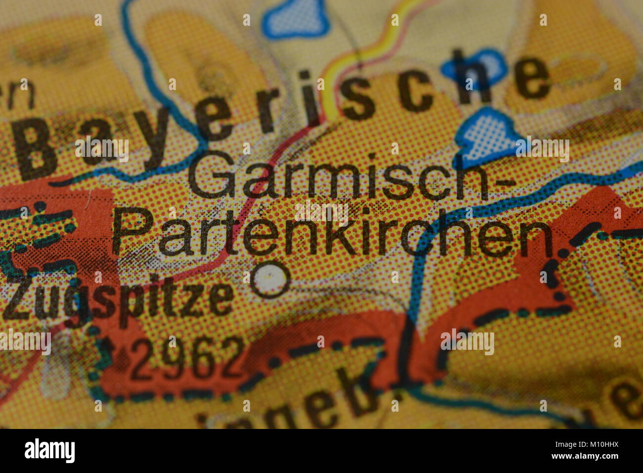 City name , Germany, on the map Stock Photo - Alamy
