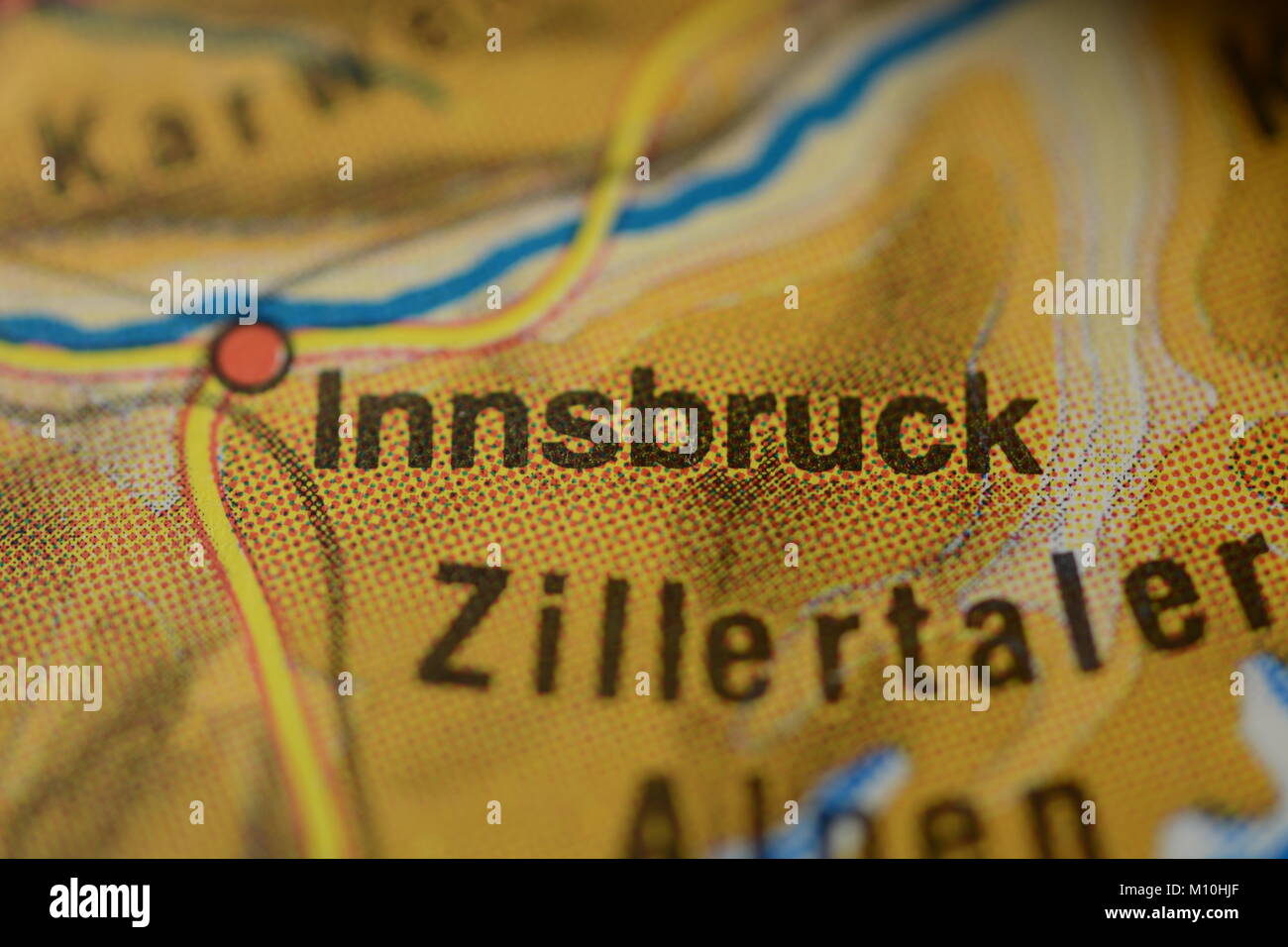 Innsbruck map hi-res stock photography and images - Alamy