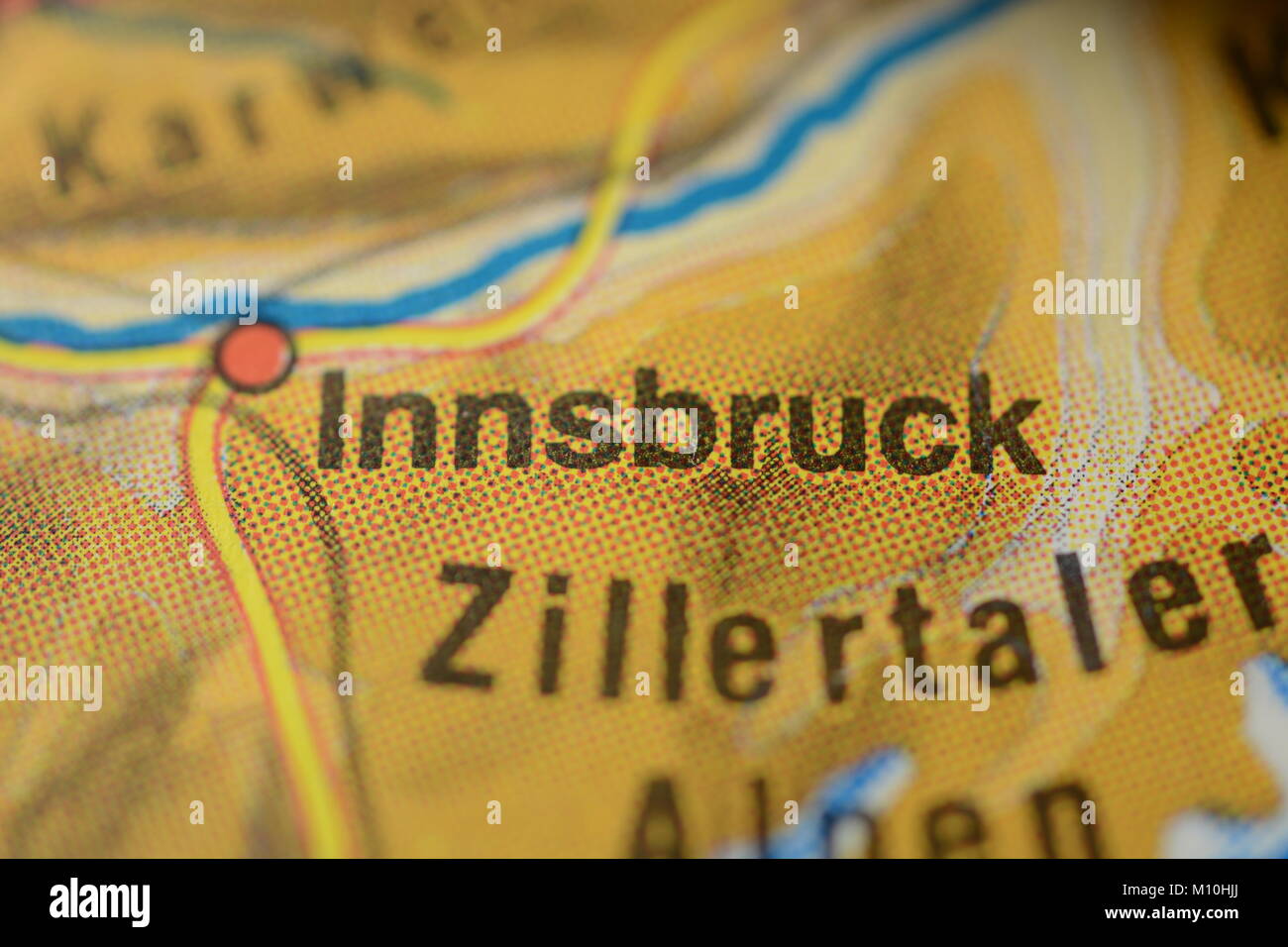 Innsbruck map hi-res stock photography and images - Alamy