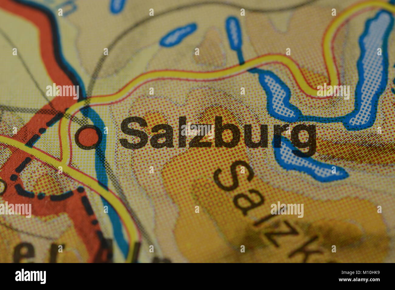 City name , Germany, on the map Stock Photo - Alamy