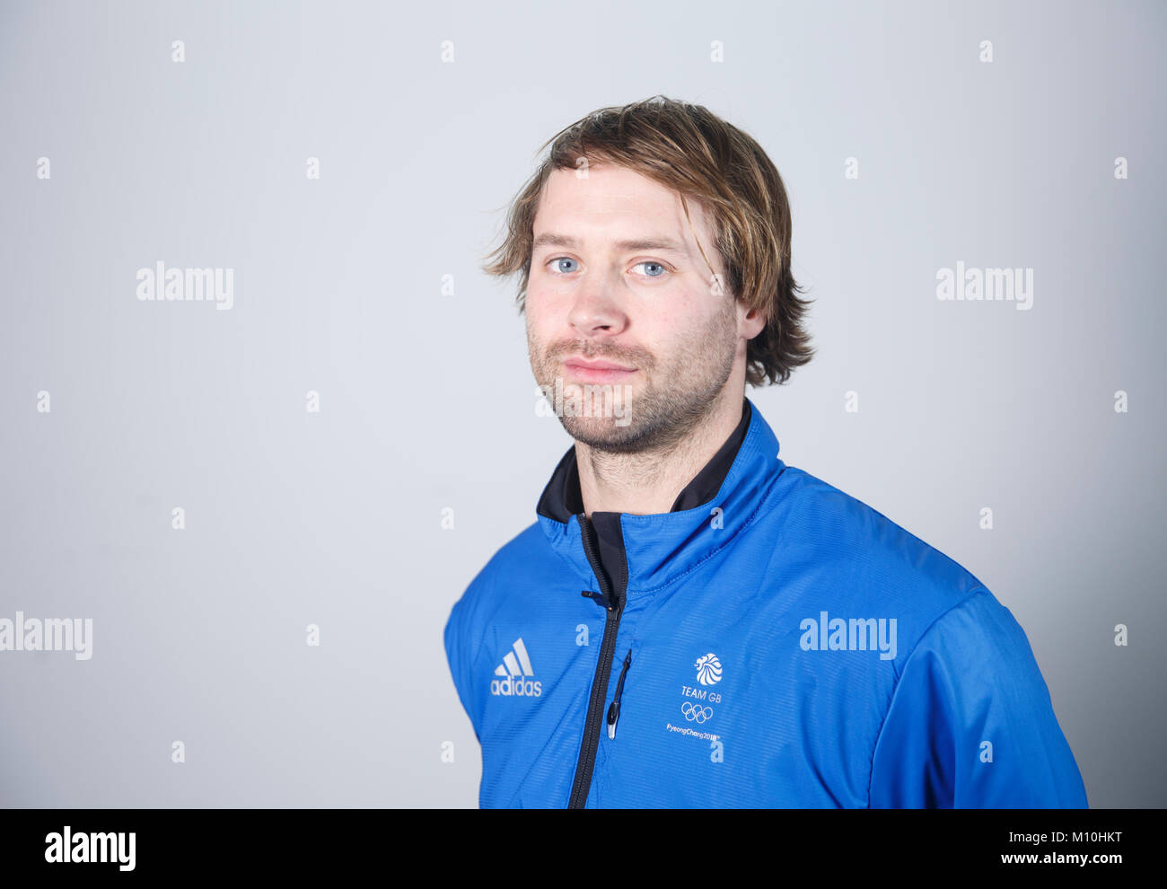 Snowboarder Billy Morgan during a kitting out session at ADIDAS ...