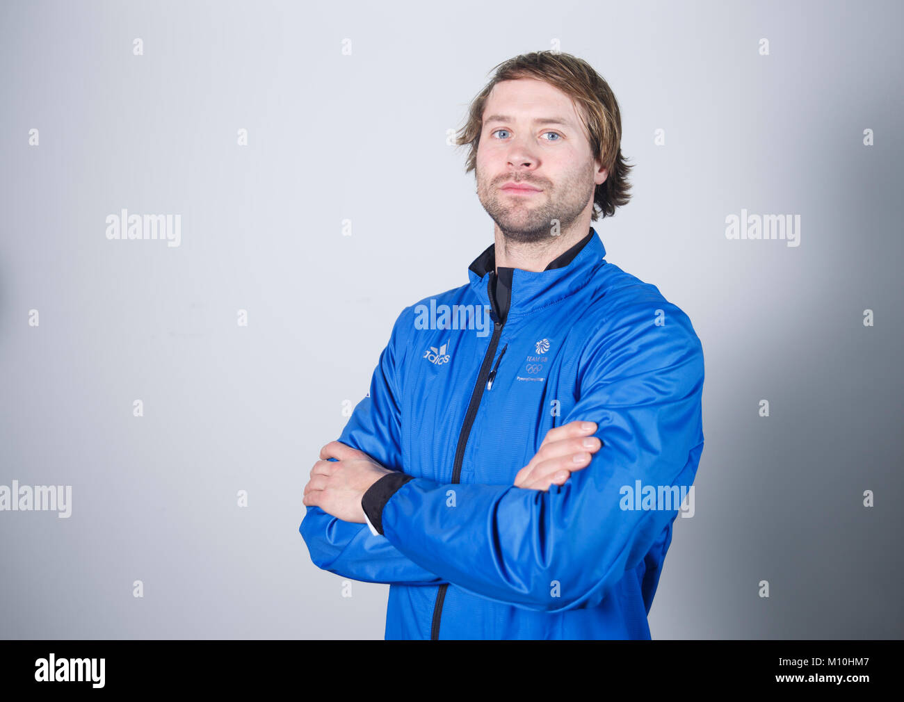 Snowboarder Billy Morgan during a kitting out session at ADIDAS ...