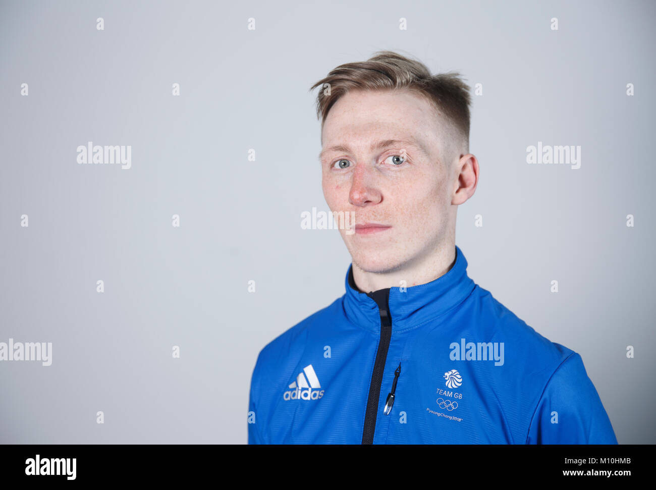 Skier Tyler Harding during a kitting out session at ADIDAS Stockport ...