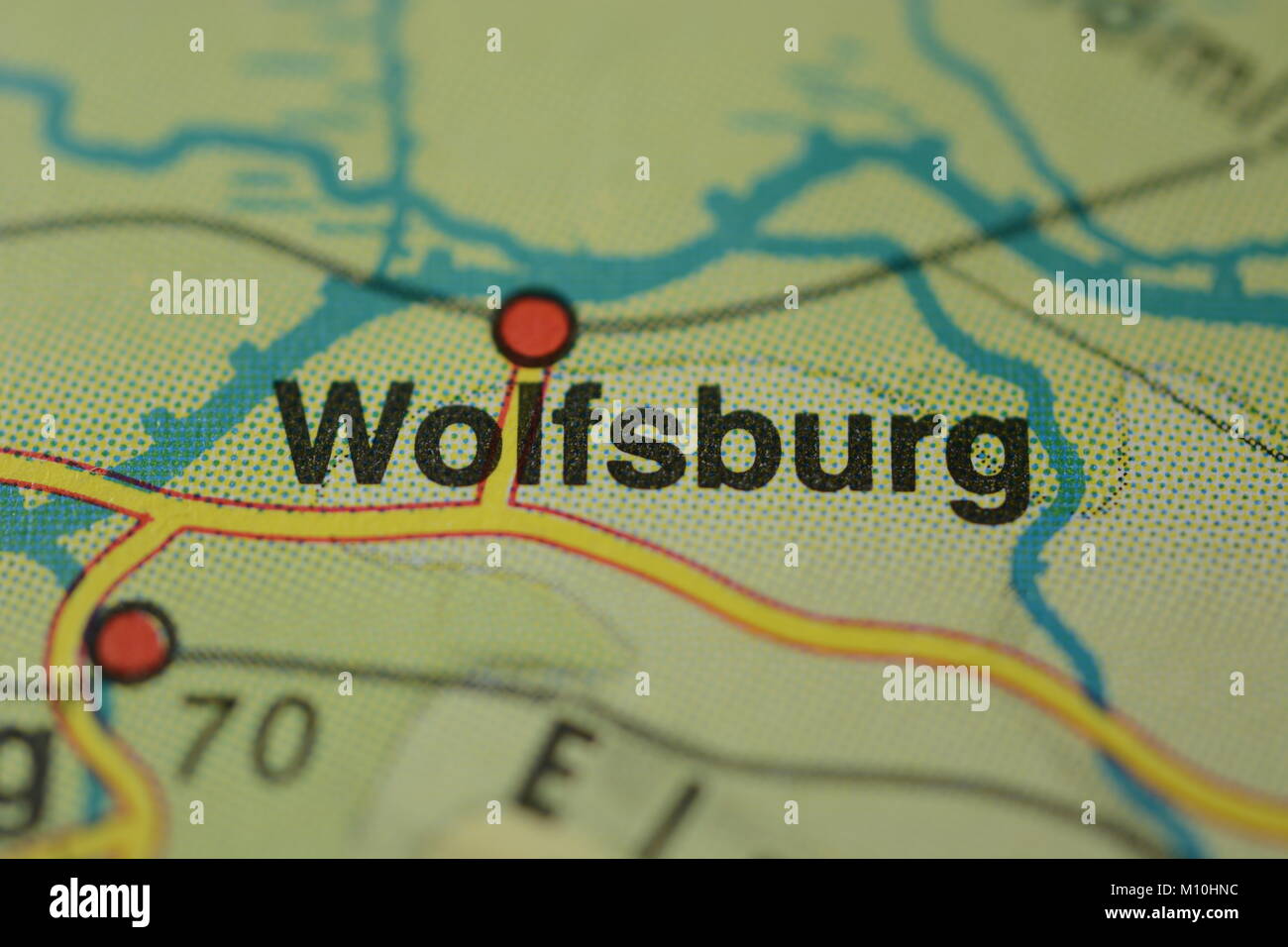 City name , Germany, on the map Stock Photo - Alamy