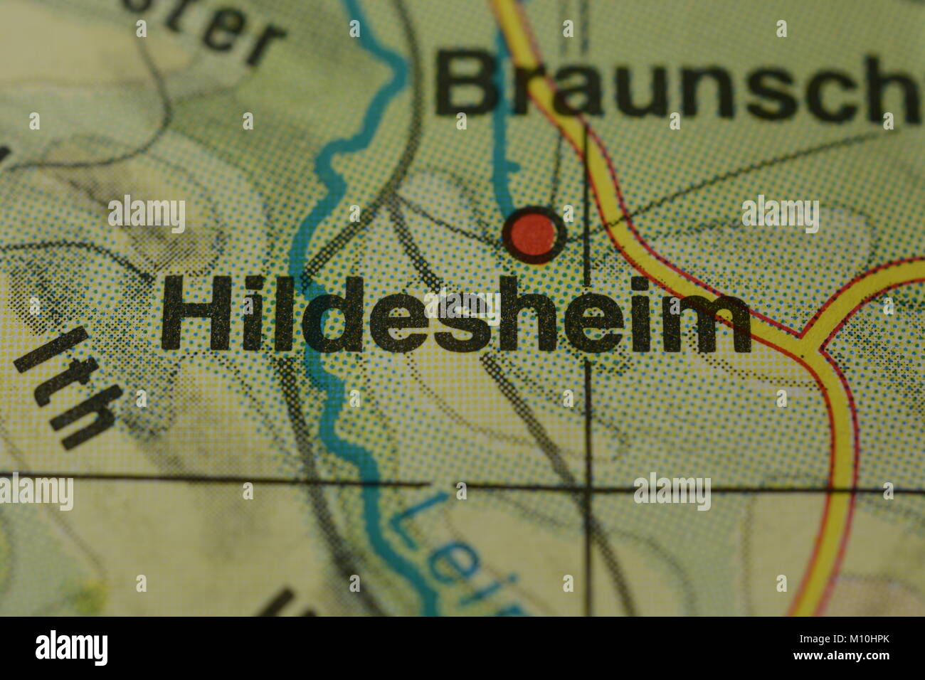 City name , Germany, on the map Stock Photo - Alamy